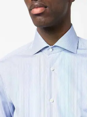 BARBA NAPOLI Button Shirt - Blue