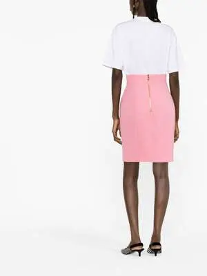 Balmain High-waist Wool Pencil Skirt
