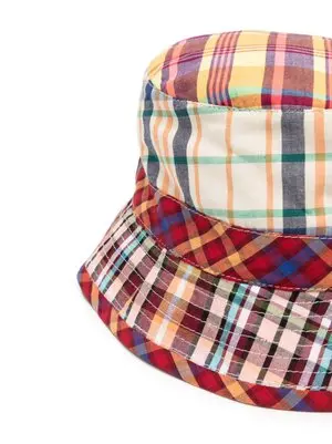 MADISON.MAISON Check-pattern Bucket Hat