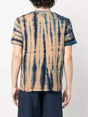 WALES BONNER Logo-print Tie-dye T-shirt - Green