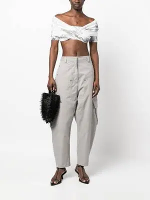 Philosophy Di Lorenzo Serafini Graphic-print Cropped Top