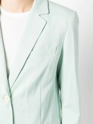 TWINSET Plain Single-breasted Blazer - Green