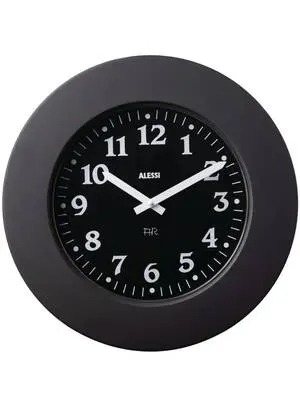 ALESSI Stainless Steel Hanging Clock - Black
