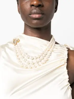 VIVIENNE WESTWOOD Orb-plaque Pearl Necklace