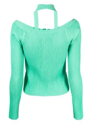 Andersson Bell Ribbed Lace-up Fastening Cardigan