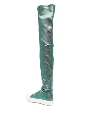 Rick Owens Stocking Metallic Sneaker-boots