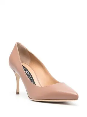 SERGIO ROSSI Godiva 75mm Pointed Toe Pumps - Neutrals