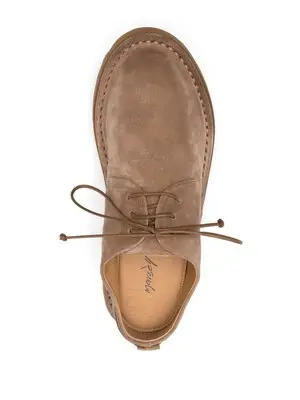 Marsèll Sancrispa Alta Suede Derby Shoes - Brown
