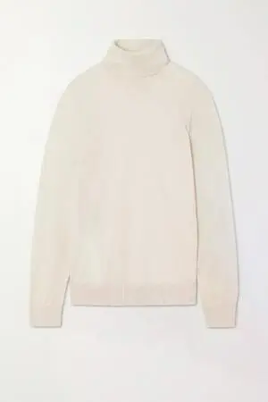 Loro Piana Cashmere Turtleneck Sweater - Ivory