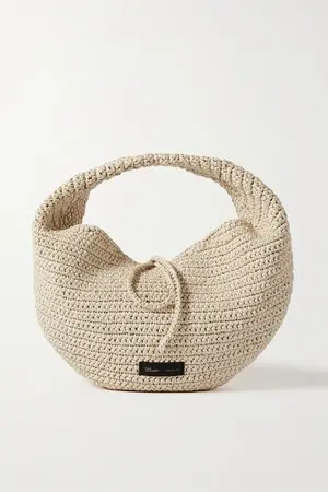 Khaite Olivia Medium Raffia Shoulder Bag