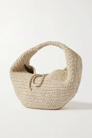 Khaite Olivia Medium Raffia Shoulder Bag