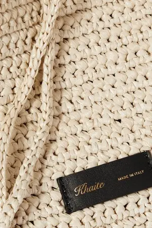 Khaite Olivia Medium Raffia Shoulder Bag