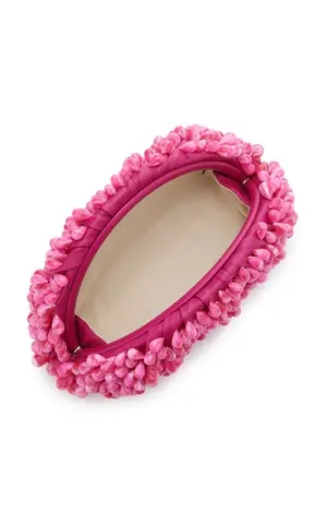 Cult Gaia Jaala Beaded Leather Clutch