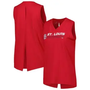 LEVELWEAR St. Louis Cardinals Paisley Chase V-neck Tank Top - Red