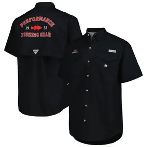 Columbia Georgia Bulldogs Bonehead Button-up Shirt - Black
