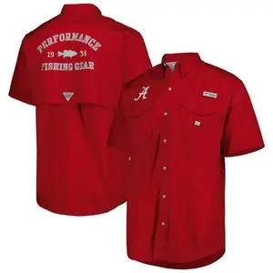 Columbia Alabama Tide Bonehead Button-up Shirt - Crimson