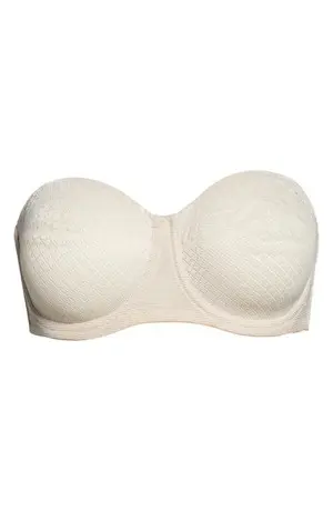 Wacoal Visual Effects Strapless Underwire Minimizer Bra - Sand