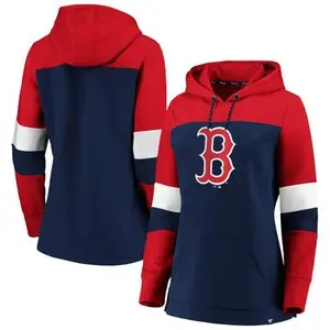 Profile Boston Red Sox Colorblock Pullover Hoodie - Navy