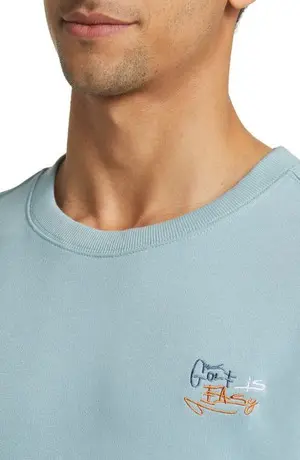 SWANNIES Embroidered French Terry Sweatshirt
