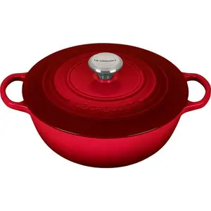 LE CREUSET Signature 7.5-quart Enameled Cast Iron Brazier - Cerise