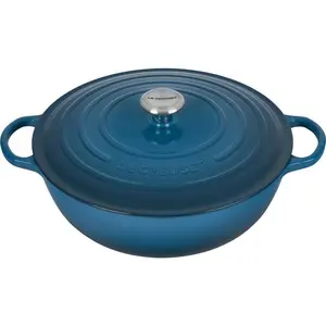 LE CREUSET Signature 7.5-quart Enameled Cast Iron Brazier - Deep Teal