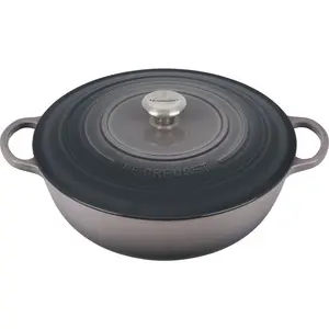 LE CREUSET Signature 7.5-quart Enameled Cast Iron Brazier - Oyster