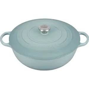 LE CREUSET Signature 7.5-quart Enameled Cast Iron Brazier - Sea Salt