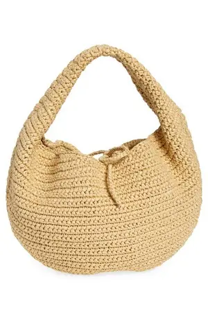 Khaite Olivia Raffia Hobo Bag