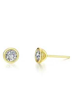 Lafonn Simulated Diamond Stud Earrings - White/gold