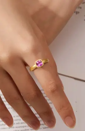 Lafonn Lab Grown Sapphire Solitaire Ring