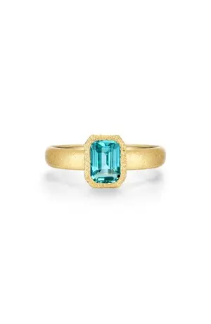 Lafonn Lafonn Lab-Grown Sapphire Solitaire Ring Blue