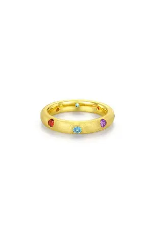 Lafonn Simulated Diamond Eternity Ring - Gold Multi