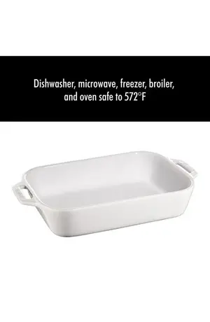 STAUB 2-piece Baking Dish - White