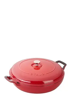 STAUB 3.5-quart Enameled Cast Iron Braiser - Cherry