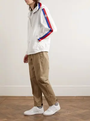 Moncler Tapered Cotton-blend Gabardine Trousers