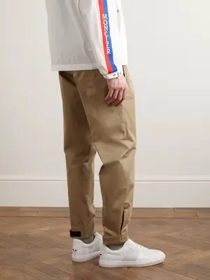 Moncler Tapered Cotton-blend Gabardine Trousers