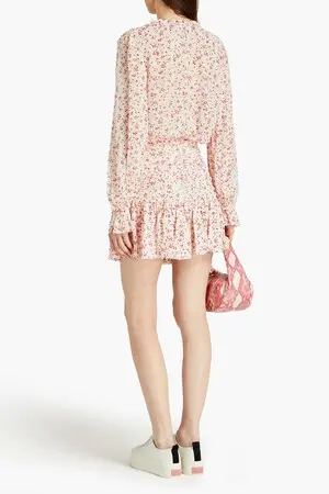GANNI Floralprint Georgette Blouse