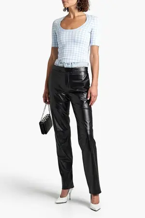 Alexander Wang Gingham Stretchknit Top