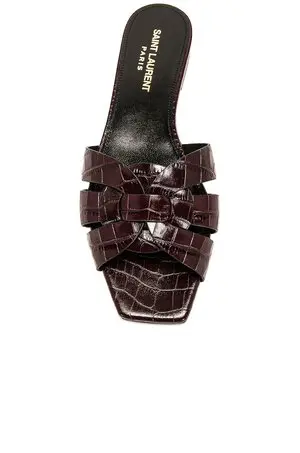 Saint Laurent Tribute Sandal - Barolo
