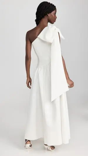 liesel one shoulder dress Petal and Pup Women's Eliya Frill Maxi Hidden side zipper closure Elliatt | Dresses | Elliatt