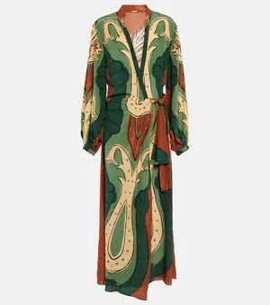 Ruched Wrap Maxi Dresses
