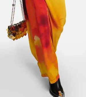 Rabanne Printed Maxi Dress - Black