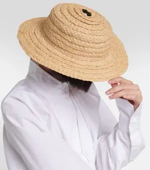 PATOU Jp Raffia Hat