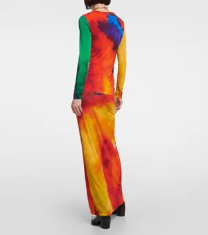 Rabanne Printed Jersey Top