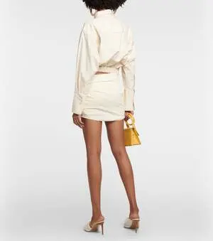 Jacquemus Artichaut Ruffled Miniskirt - White