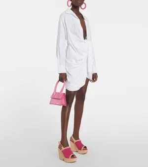 Clergerie Damya Suede Wedge Sandals