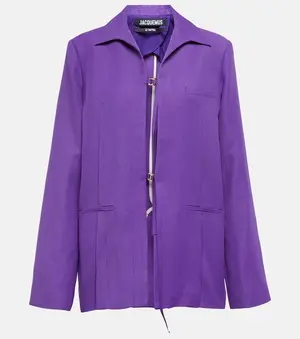 Jacquemus Amaro Twill Jacket - Purple