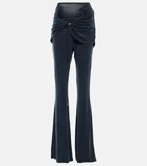 Jacquemus Le Pantalon Espelho Flared Pants - Blue