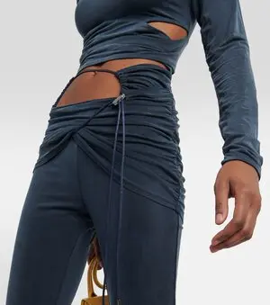 Jacquemus Le Pantalon Espelho Flared Pants - Blue