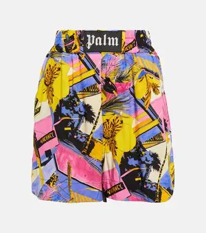 Palm Angels Printed Shorts For Women